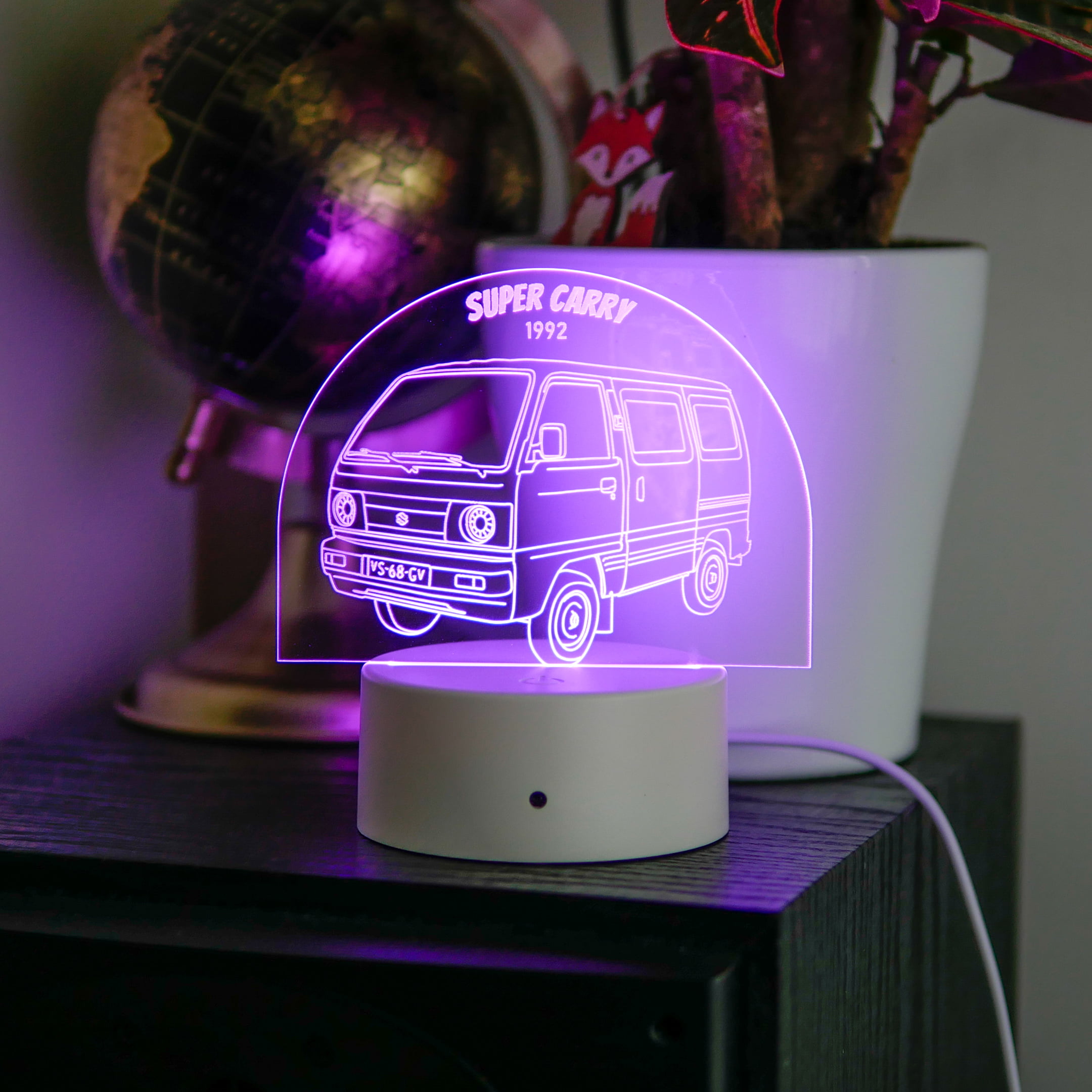 LED Lamp - Eigen Auto - Lijntekening - Anilens